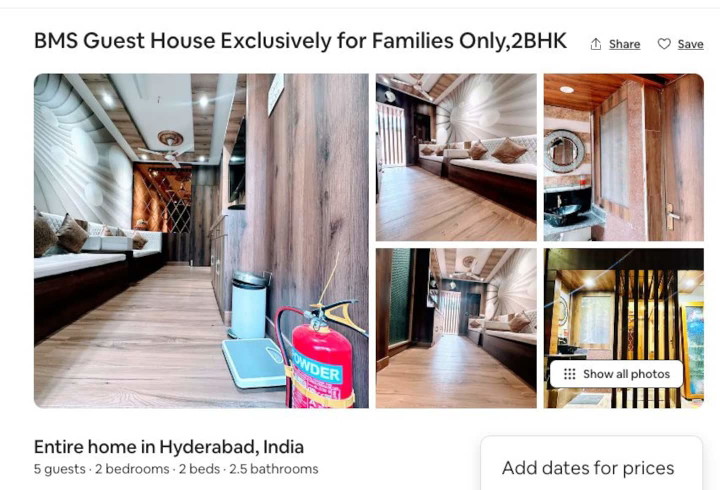 Bms Guest House  Luxury 2bhk In Hyderabad - Hyderabad