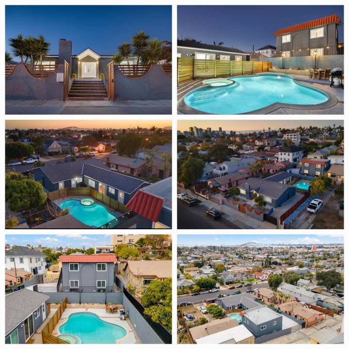 5-units Sleeps 26 Pool/spa Parking Downtown - San Diego, CA