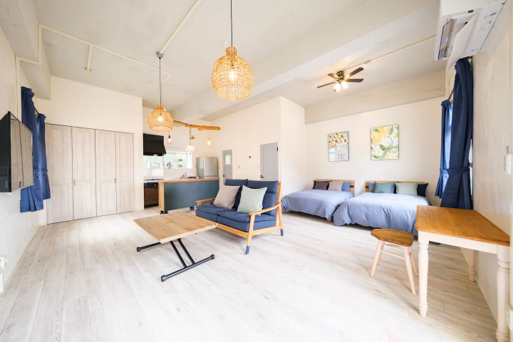 Panari, Conveniently Located A 3-minute Walk From The Downtown Area, Apartment 201 With 2 Double Beds - Okinawa Prefecture, Japan