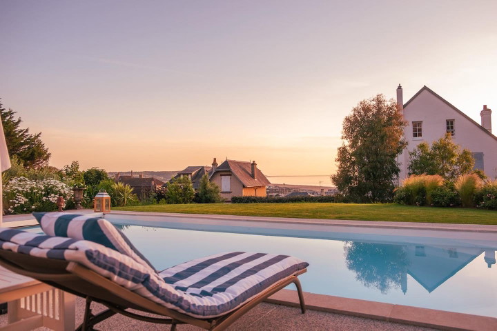 Chambre Vue Mer, Terrasse Privée Et Piscine Ext. - Trouville-sur-Mer