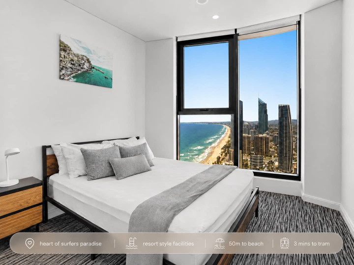 Level 42 Beachside 1br Apartment With Ocean Views - 衝浪者天堂