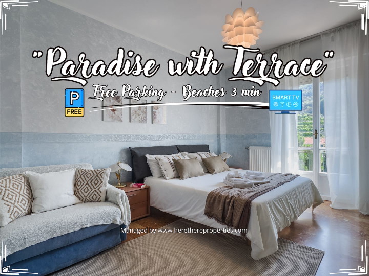 [Paradise With Terrace] Free Parking  Smarttv - Finale Ligure