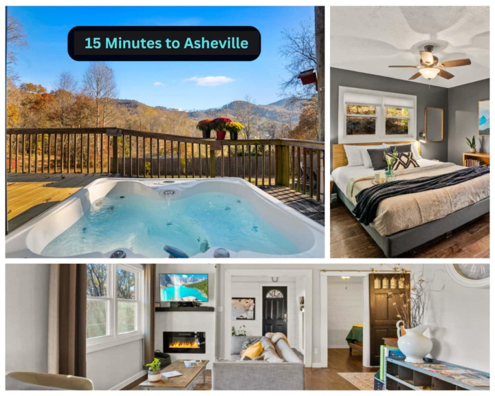 Mountain Views With Hot Tub & Firepit - Asheville