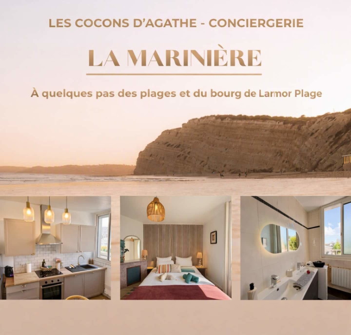 Les Cocons D'agathe : La Marinière, Plage à Pied ! - Larmor-Plage