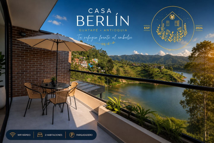 Casa Berlin, Entire Apartment With Access To The Reservoir. - Guatapé