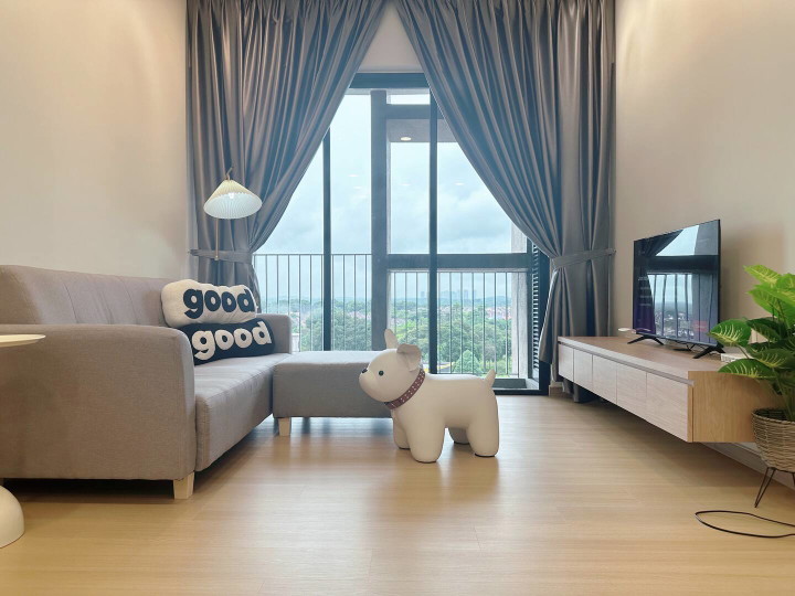 Skytrees 2br 4pax Mujistyle Jb Beautiful Hill Aeontgv - Johor Bahru
