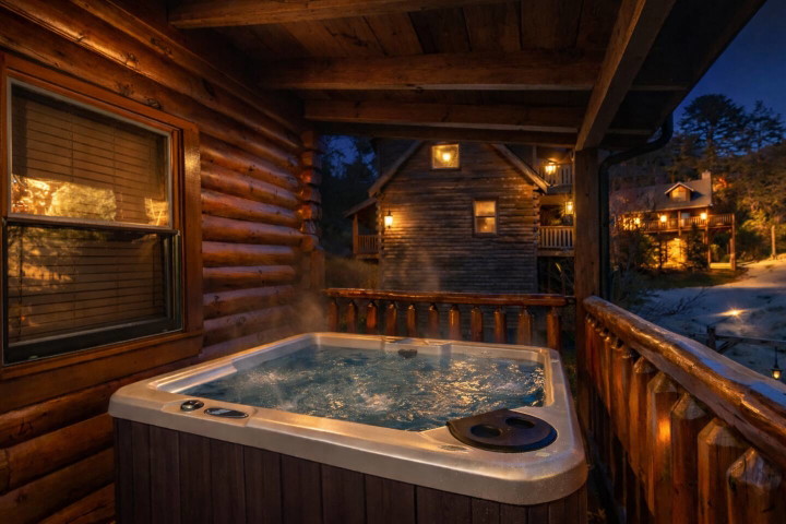 Luxury Smoky Mtn Cabin Hot Tub 3 King Suites - Pigeon Forge, TN