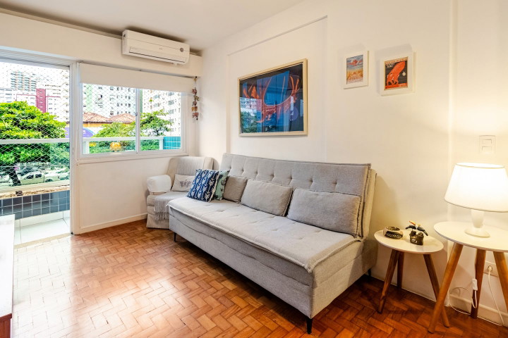 Lovely Apartment, Right On The Beach, With A/c - Santos State