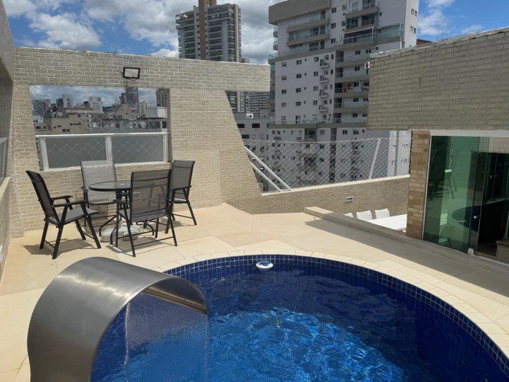 Cobertura Em Santos 1 Quadra Da Praia Do Boqueirão - Santos