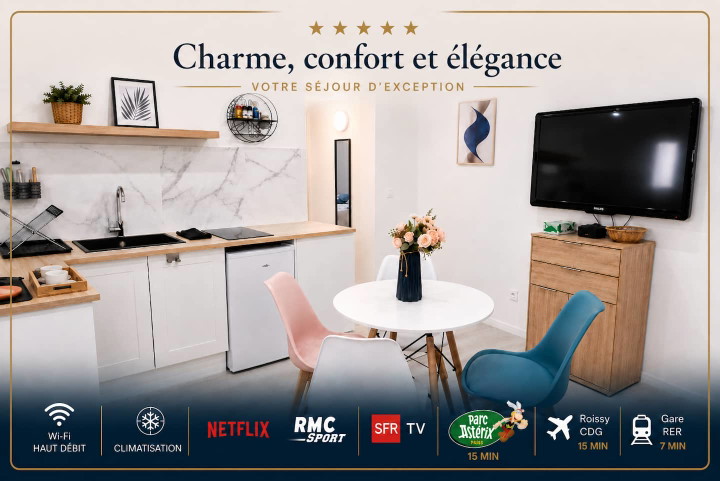 "Charme, Confort & Elégance"près De Cdg, Astérix. - Goussainville