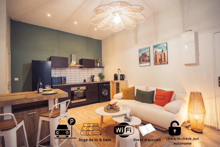 "Le P'tit Marceau" T2 Cosy & Parking Gratuit - Dijon