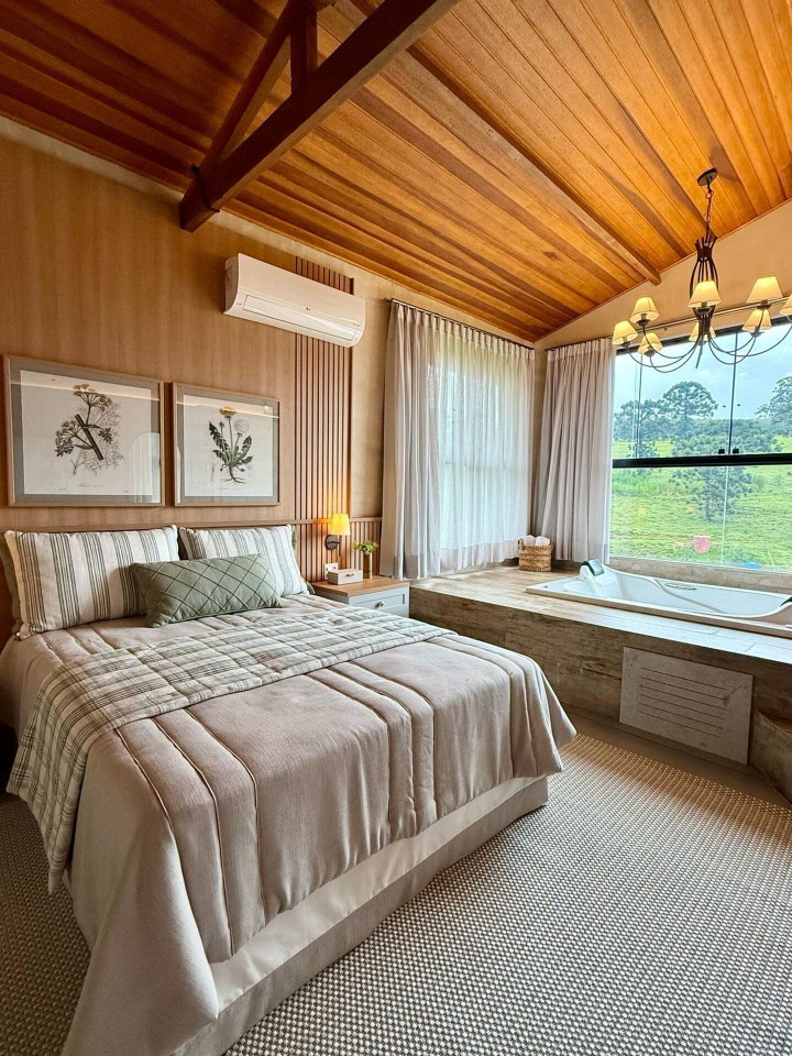 Chalé Romântico Na Fazenda Com Jacuzzi - Brazil
