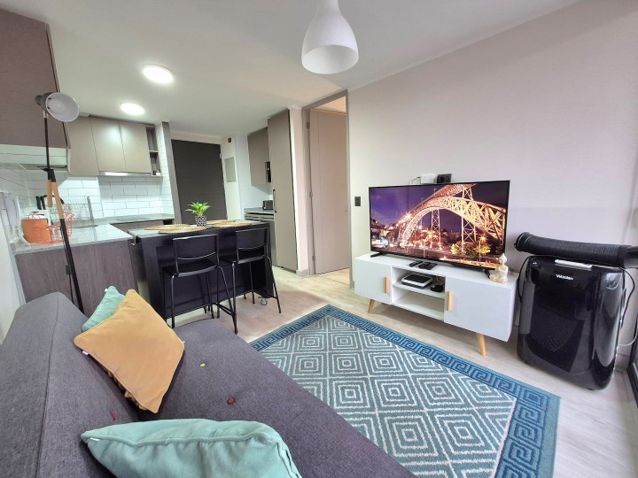Modern 1d+1b Apartment With Parking - Santiago de Chile