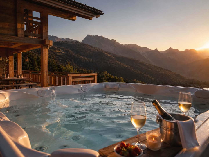 Chalet Luxe  Vue  Jacuzzi  Hammam  Sauna - Manigod