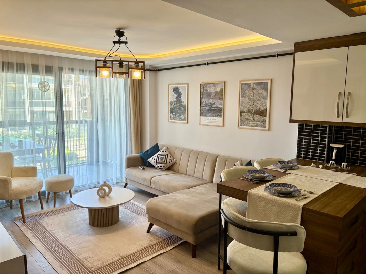 Comfortable 1+1 Residence 2 With A Quiet Pool, Exclusive For Families - Kuşadası
