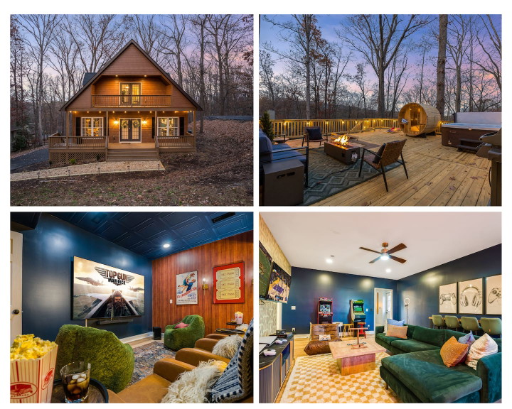 Fun Family Cabin, Hot Tub, Sauna, Theater, Arcade - Shenandoah National Park