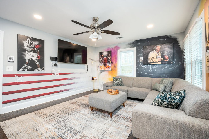 Luxury Sports Art Gallery - 15 Mins To Atl Battery - Marietta, GA