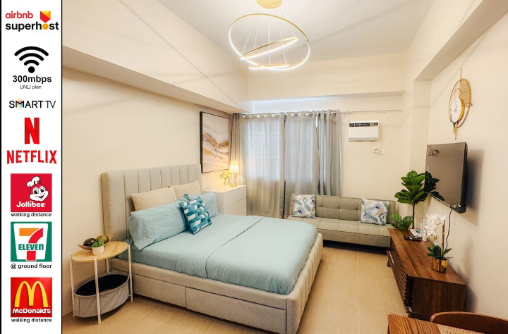 Cozy Condo 1014 Near It Park 300mbps + Netflix - Cebu