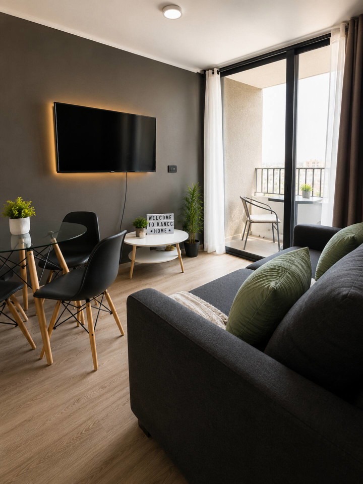 Elegant Flat In Central Santiago With 2 Double Beds For 4 People - Santiago, Chile