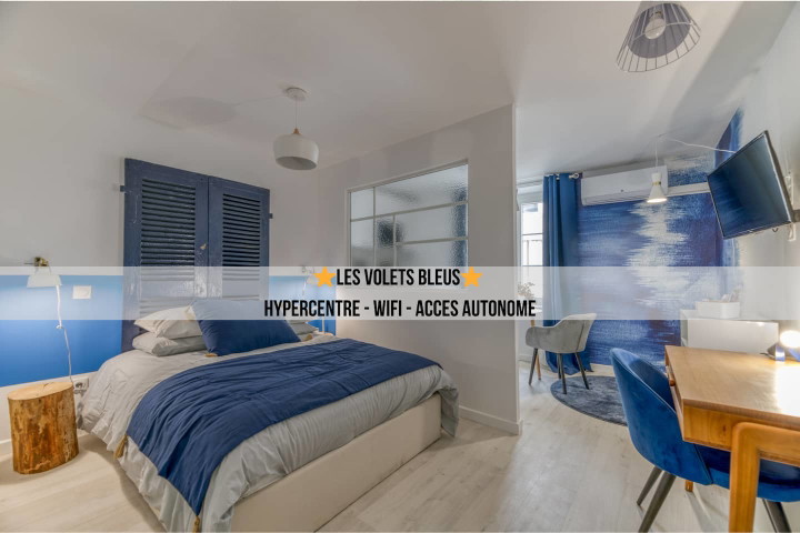 Les Volets Bleus - Centre Ville, Wifi By Clé Hôtes - Saint-Vallier