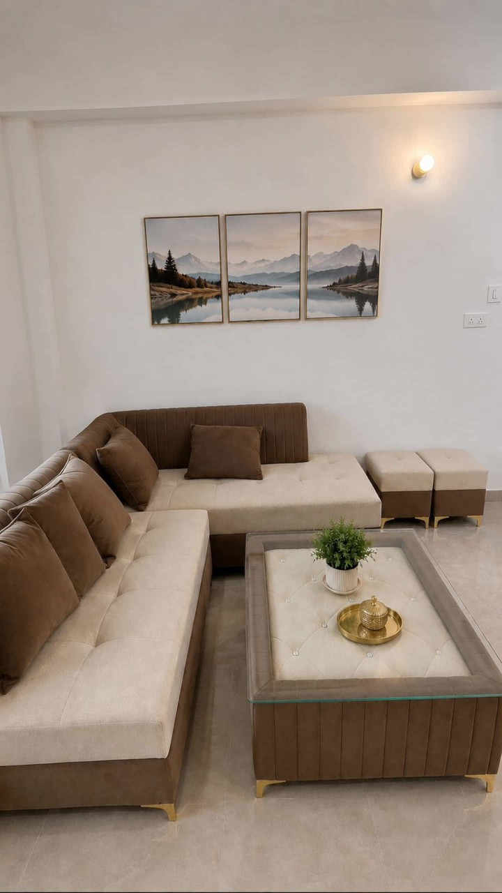 White Apartment 2 Bhk Behind Prem Mandir - Vrindavan