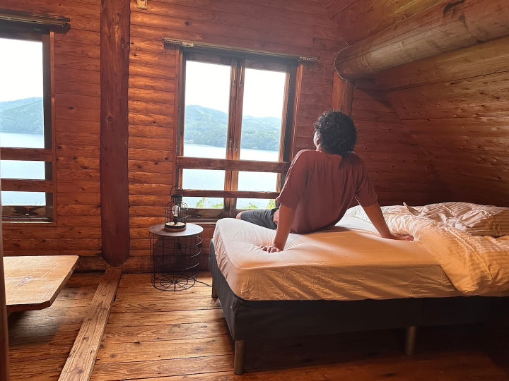 Log House With A View Of The Sea - 水俣市