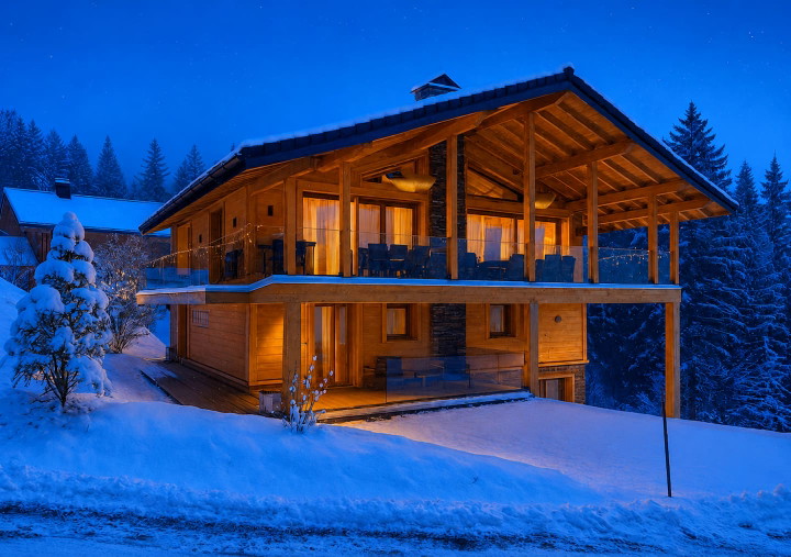 Chalet Eteila With Sauna, Jacuzzi And Cinema - Megève