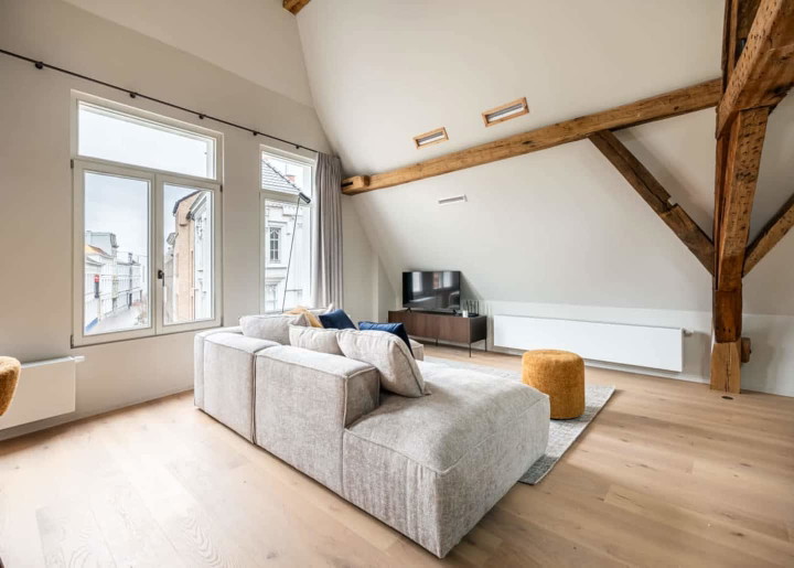 Bright Loft W/ Beams & Mezzanine - Gante