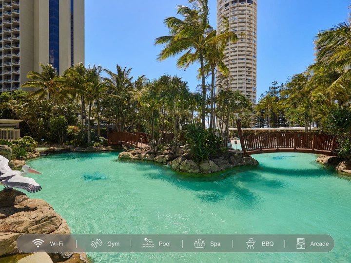 Crown Towers Stunning 1bedroom Apt 3-min To Beach - South Stradbroke Island