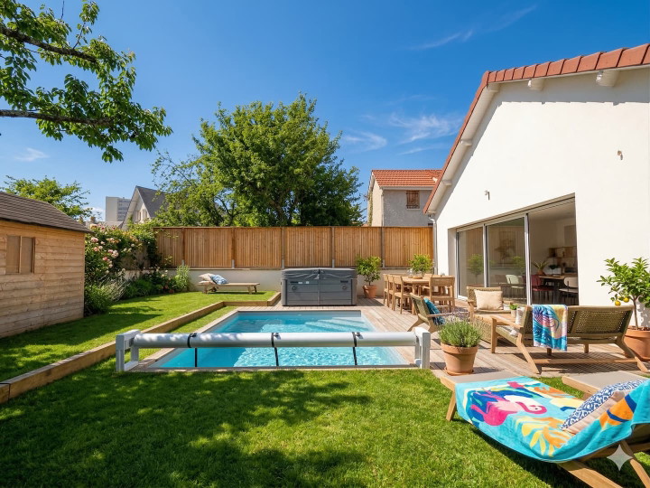 Maison 4 Chambres, Clim, Parking, Piscine, Jacuzzi - Dijon
