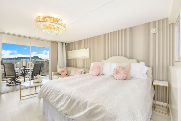 37th Flr Elegant Ocean View Studio|king Bed|waikiki - O‘ahu, HI