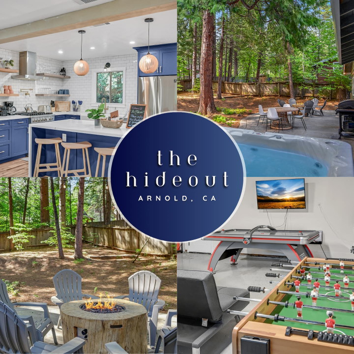 The Hideout: Hot Tub | Fire Pit | Game Room - Arnold, CA