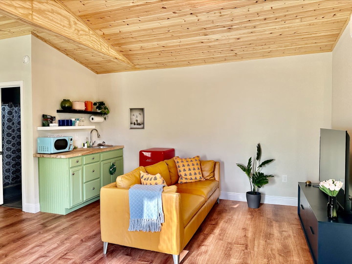 Peaceful Wooden Bungalow W Private Yard - 