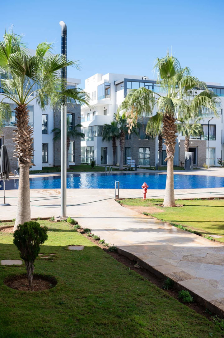 Appartement De Luxe Rés. Hivernage Avec Piscine Et Iptv - Agadir