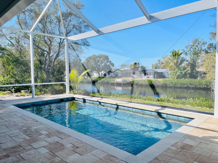 New Pool Tropical Waterfront Dock & Optional Boat - Venice, FL