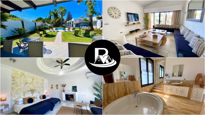 Grand 10 Bedrooms Villa Pool Jacuzzi Walk To Beach - マルベリャ