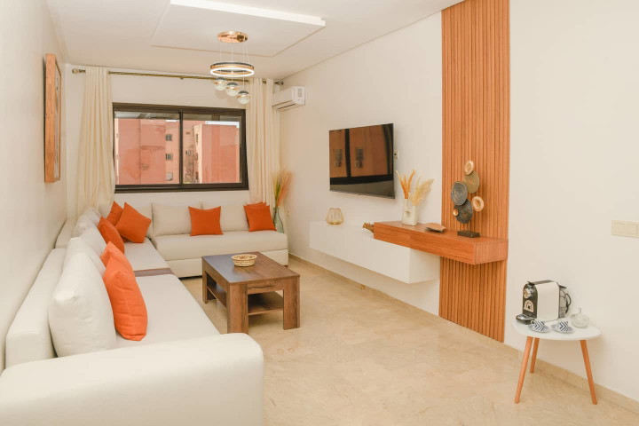 Chic 2-bedroom Apt With Pool In The City Center - Marrakech