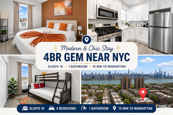 4 Chambres, à 20 Minutes De New York/du Metlife Stadium - Edgewater, NJ