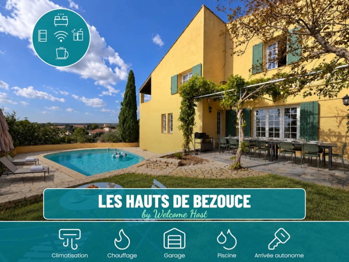 Les Hauts De Bezouce, Piscine Privée, Vue Et Calme - Gard