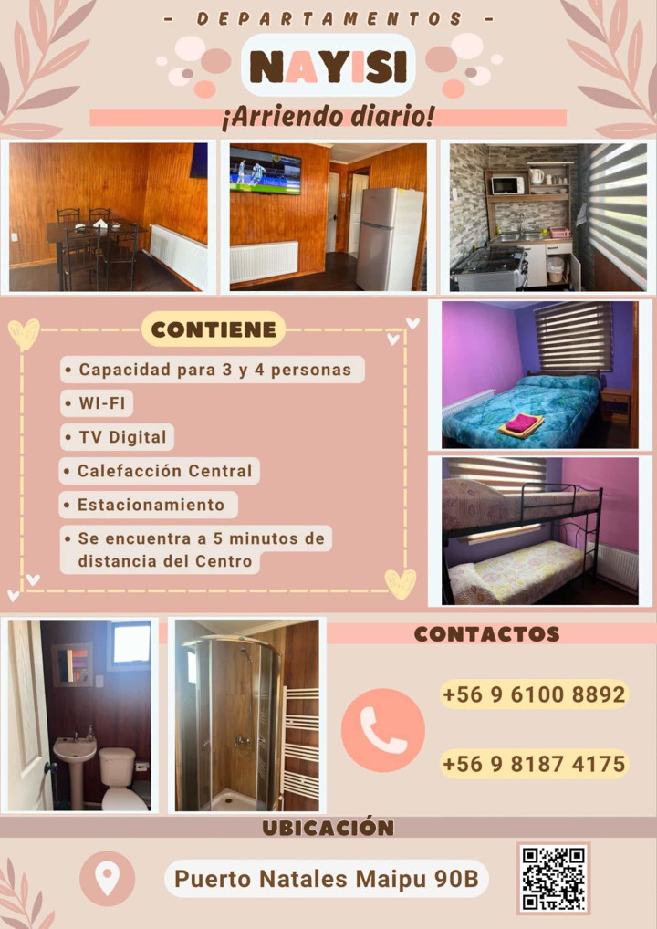 Departamento 2
Totalmente Equipados - Puerto Natales