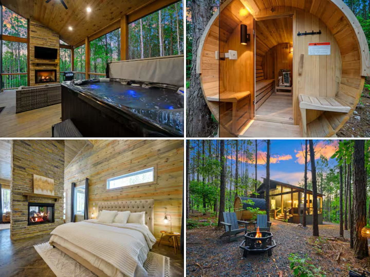 Cabane De Luxe Pour Couples | Jacuzzi, Sauna, Baignoire - États-Unis