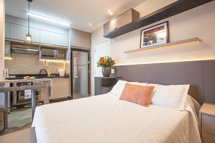 Studio#203- New, Modern, Complete And Cozy - São Paulo