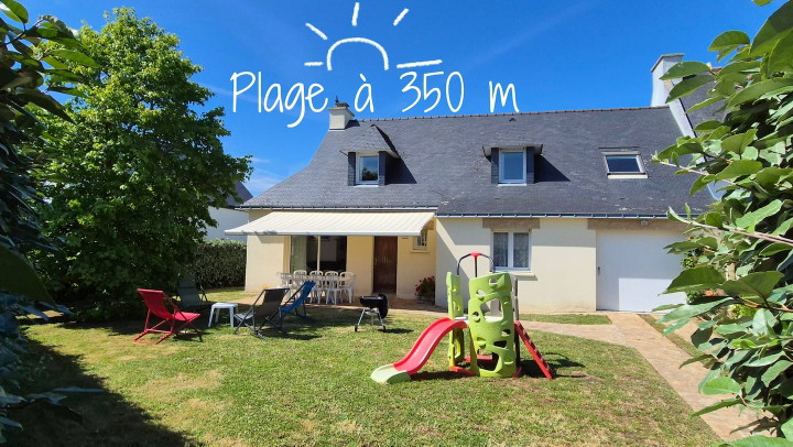 Maison Calme 350m Plage : 5 Ch+3 Sdb. Jardin Clos - Île-aux-Moines