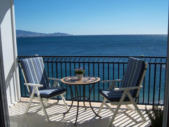 Apartamento Encantador, 1 Línea Playa, Vista Panorámica, Parking, Internet Fibra - Almuñécar