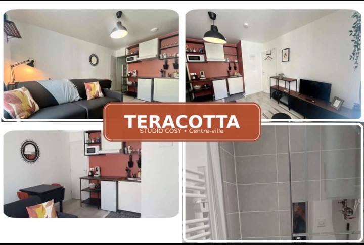 Studio Terracotta - Rez De Chaussée - Tout éQuipé - Châtellerault