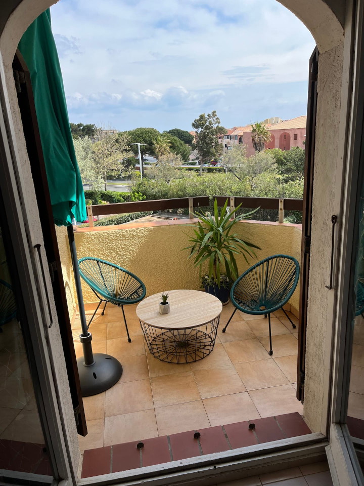 T2+ch Mezzanine, Balcon, Clim Réversible Classé 2* - La Franqui