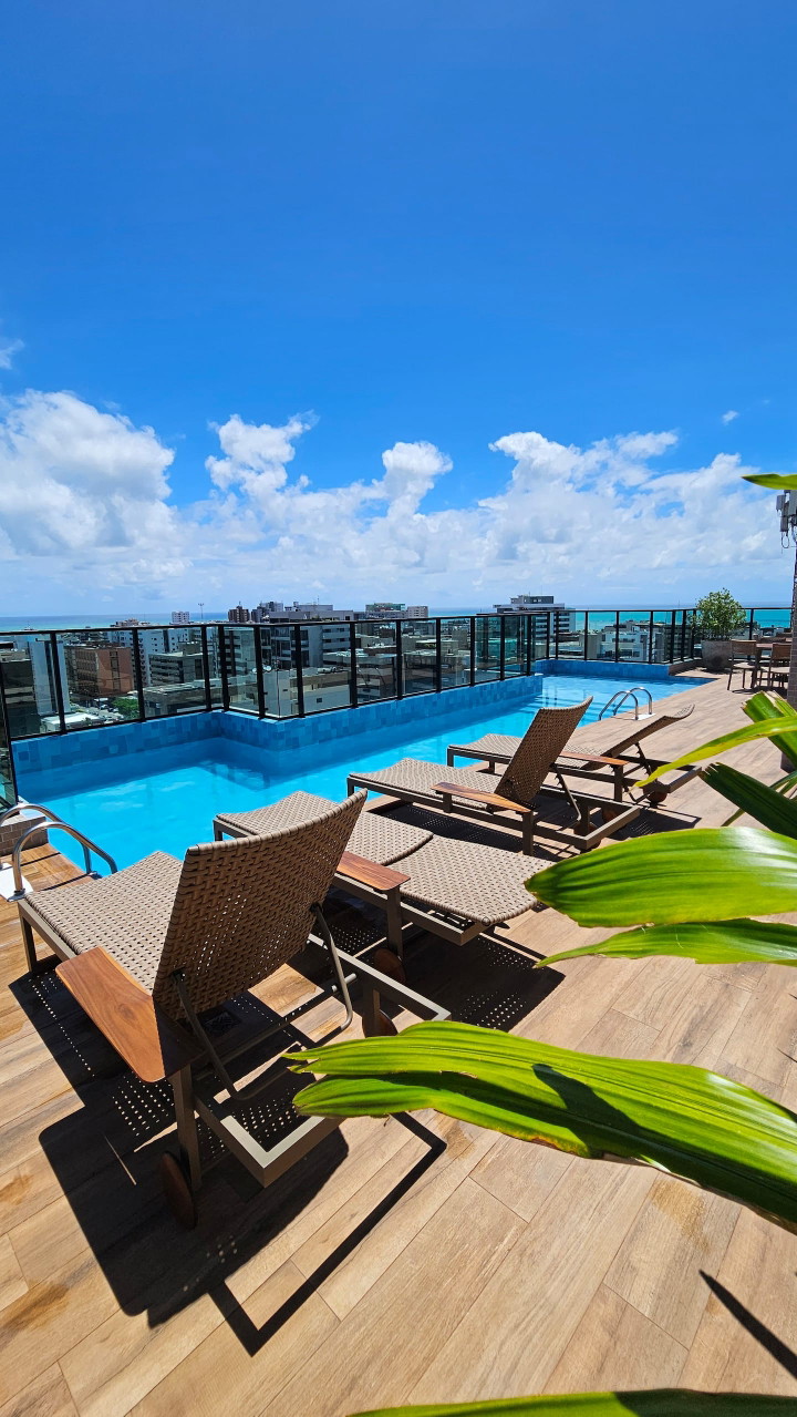 Liv911 Ponta Verde Air Conditioning In The Living Room Rooftop - Maceió
