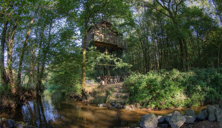 Cabane Dans Les Arbres  "La Case De L'oncle Henri" - Chimay