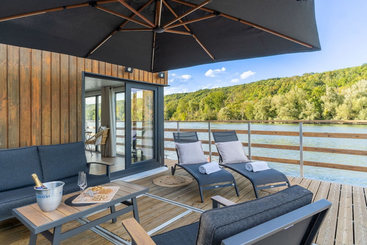 Houseboat Sur La Seine - Spa Privatif Avec Jacuzzi - La Roche-Guyon
