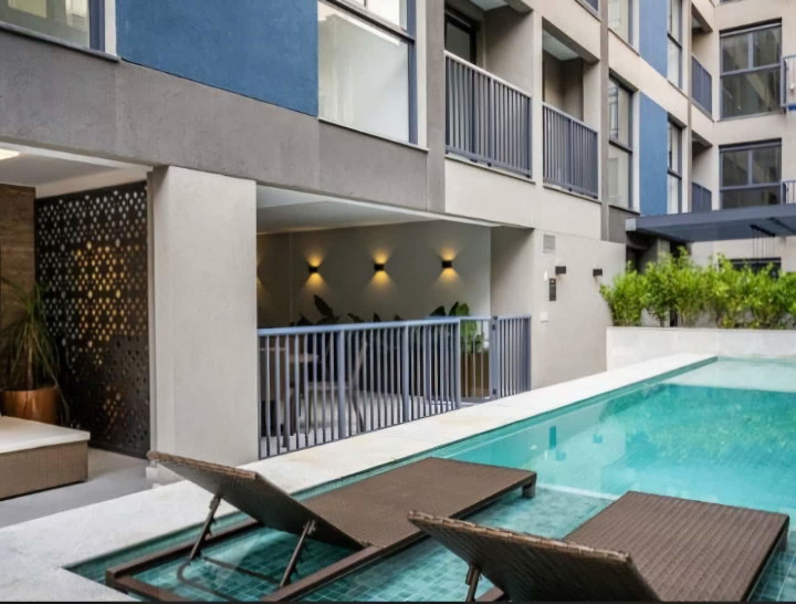 Beautiful Central Apartment With Balcony, Swimming Pool And Gym - Rio de Janeiro